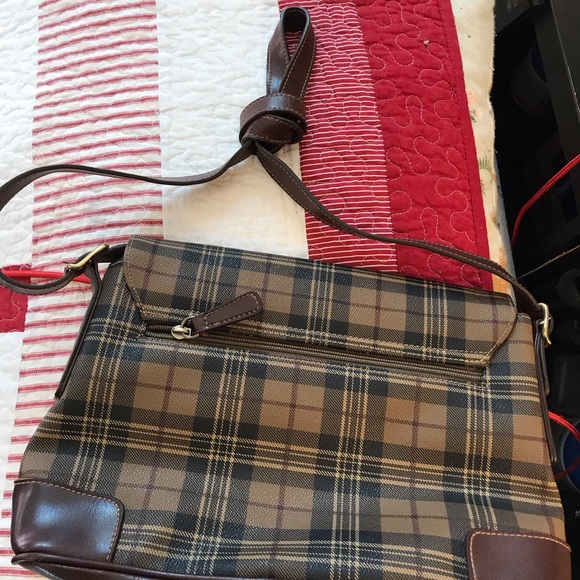 Bags | Vintage Style Brown Plaid Purse | Poshmark